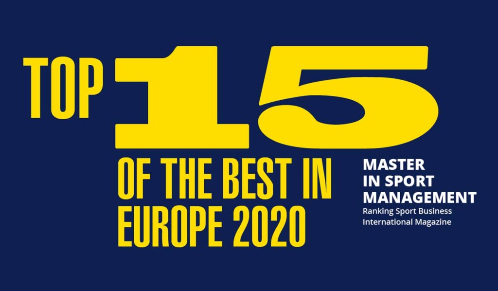 The Master in Sport Management at Johan Cruyff Institute, recognized ...